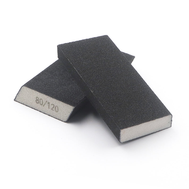 Dual Angled Sanding Block 125x70x25mm Medium Fine Coarse Medium