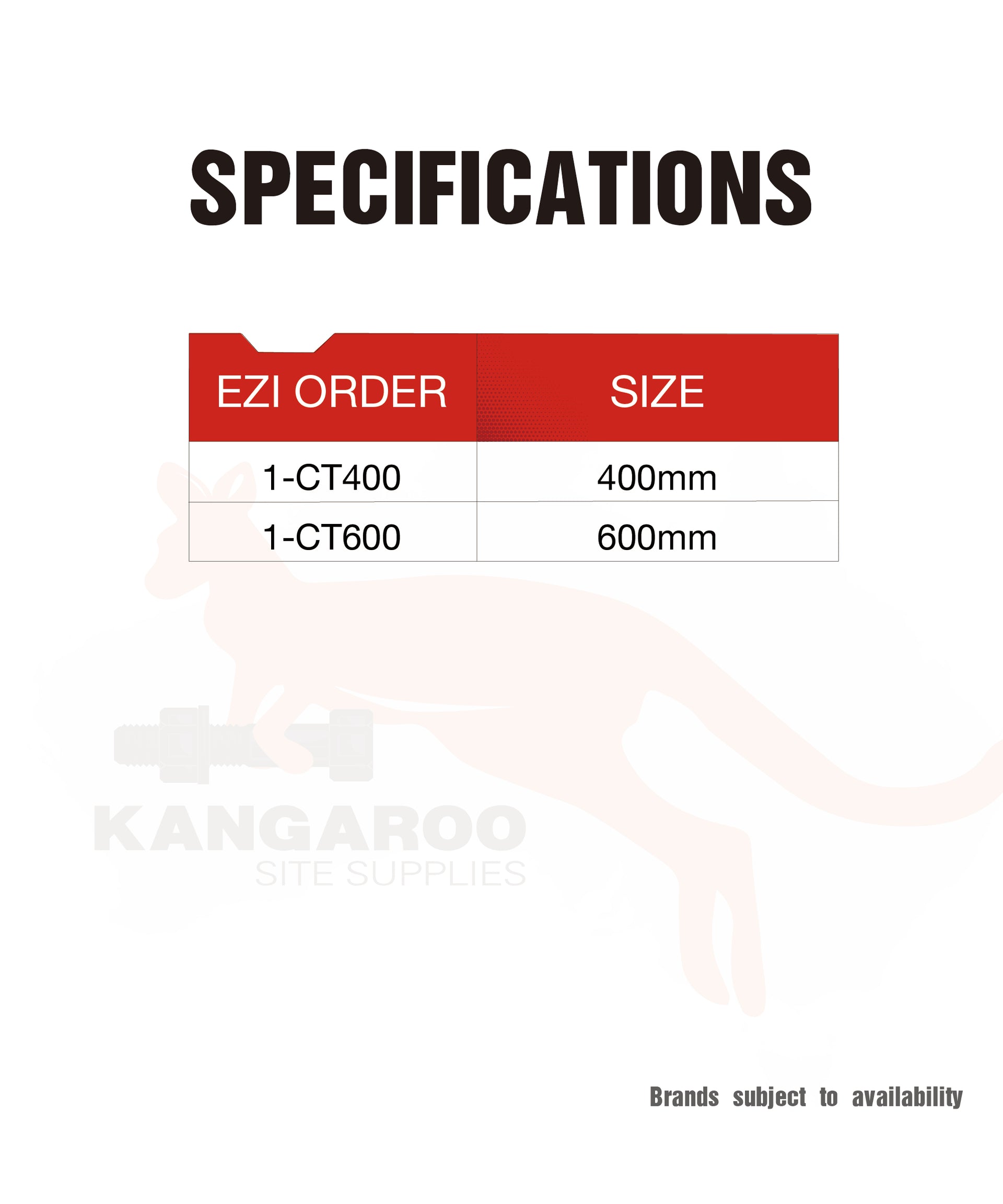 Cyclone Tie 400mm, 600mm – Kangaroo Site Supplies