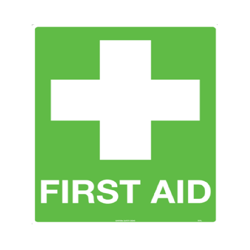 Safety Sign 400x600mm Corflute - First Aid – Kangaroo Site Supplies