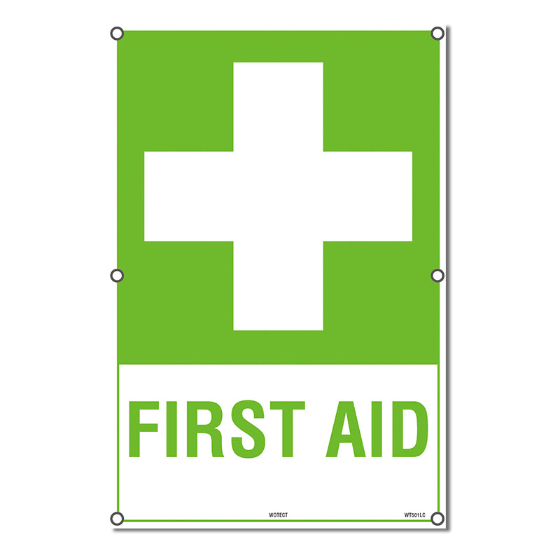 Safety Sign 400x600mm - First Aid – Kangaroo Site Supplies