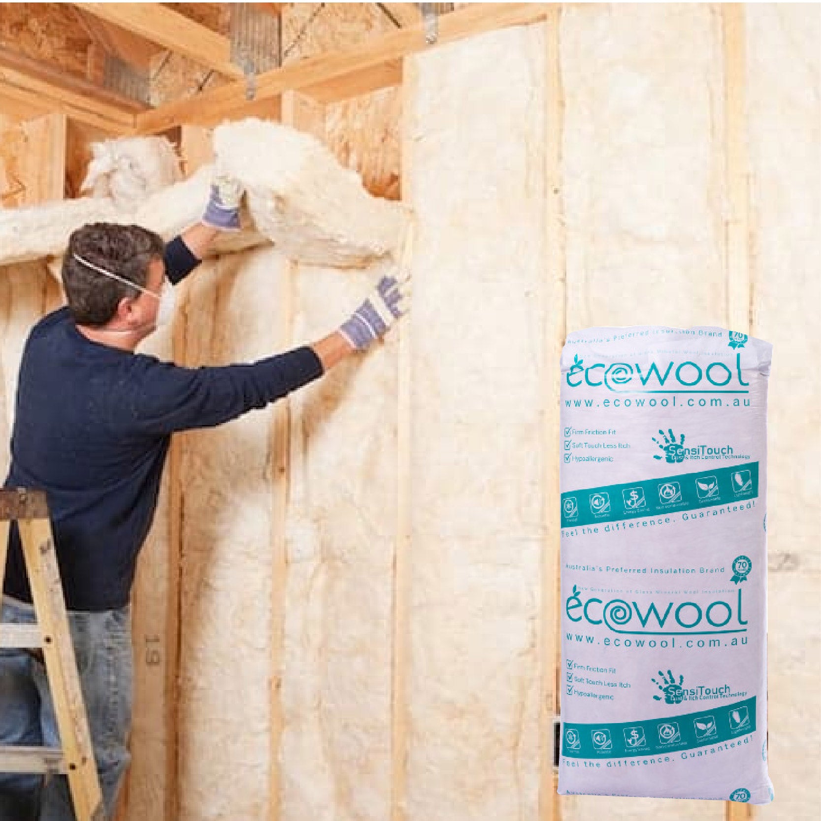 ECOWOOL R20W430 / R20W580 Wall Insulation R2.0, 2 Sizes – Kangaroo Site ...