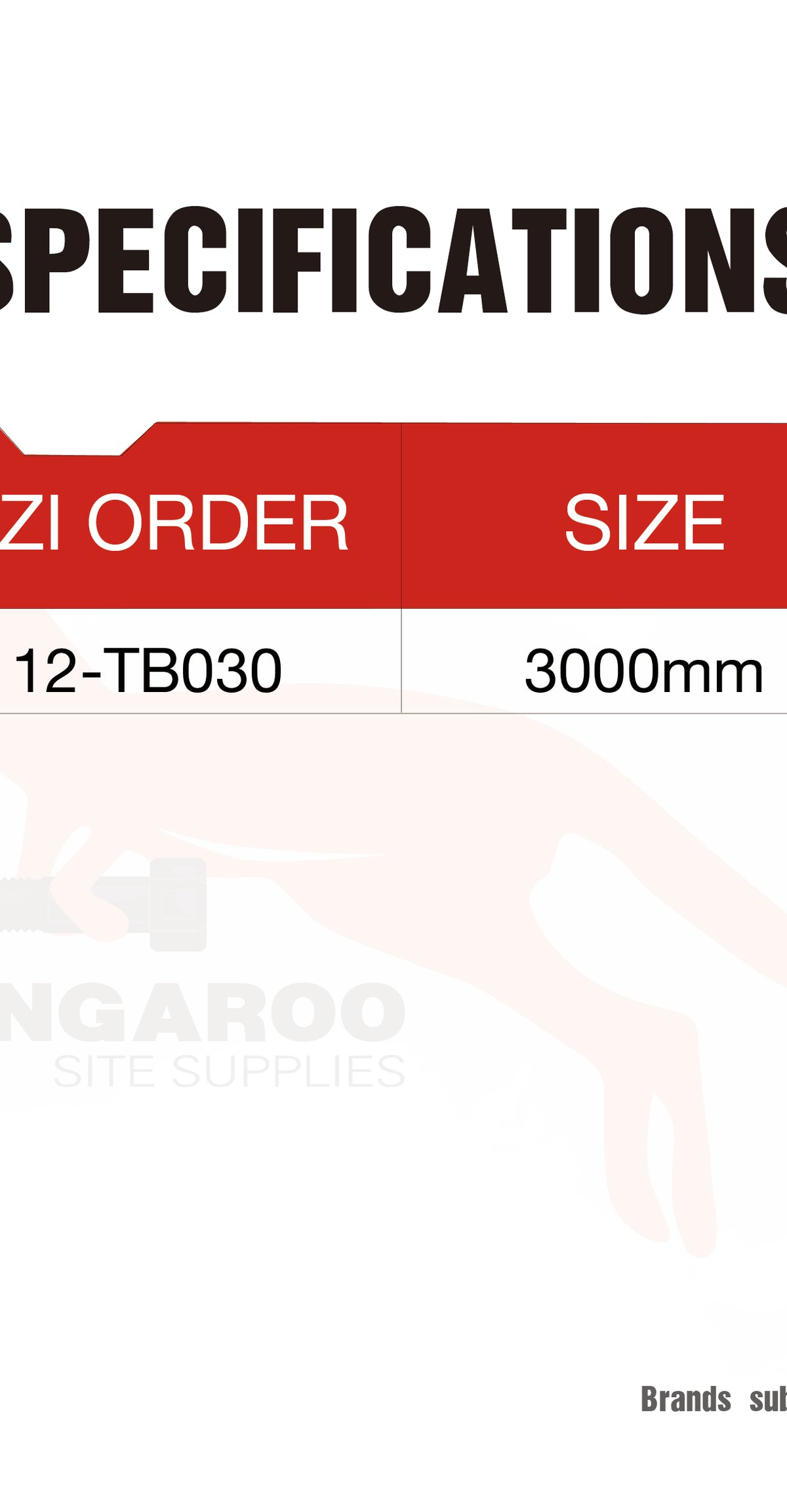 PVC Flat Tear Away Bead 3000mm – Kangaroo Site Supplies