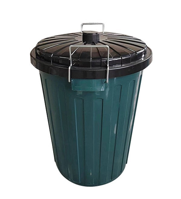 Plastic Garbage Bin With Lid 55L – Kangaroo Site Supplies