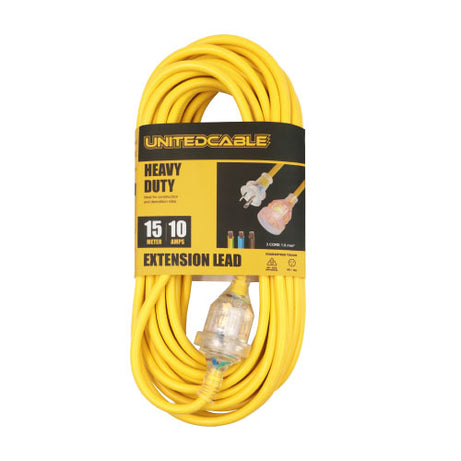 Heavy Duty Extension Lead 10Amp, 15m or 25m – Kangaroo Site Supplies