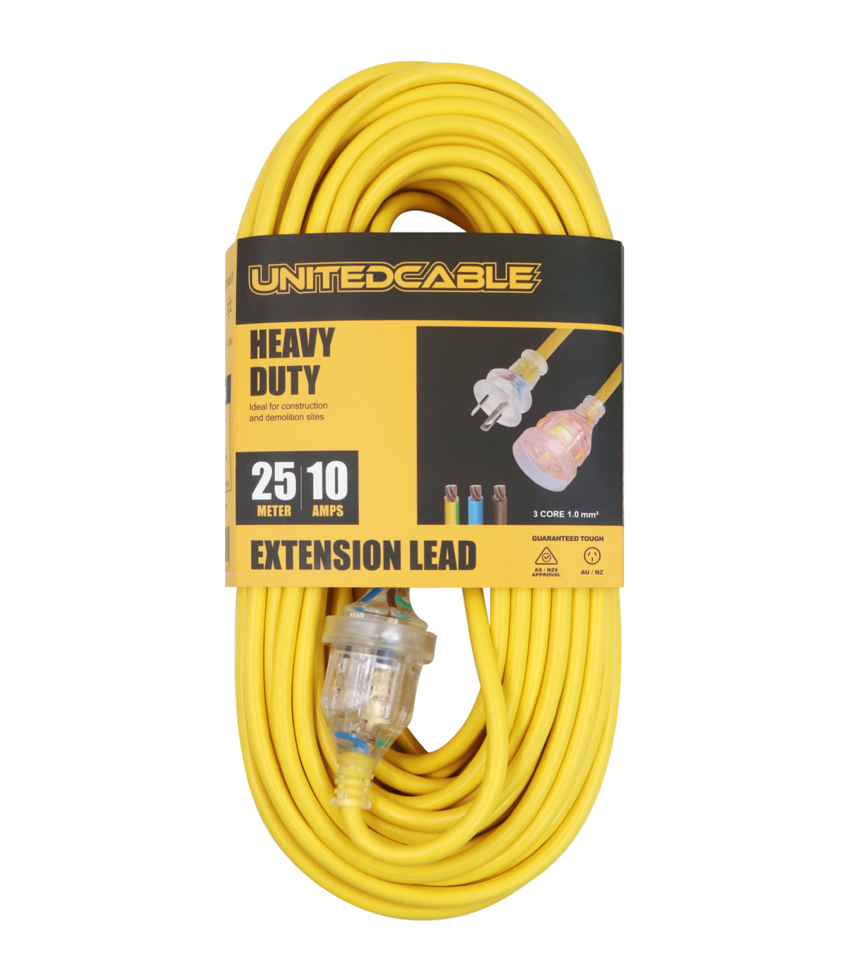 Heavy Duty Extension Lead 10Amp, 15m or 25m – Kangaroo Site Supplies