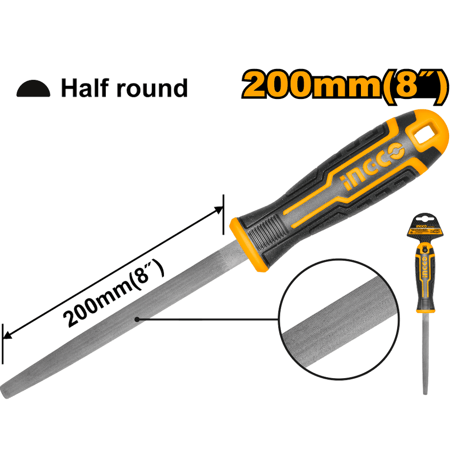 Steel File Half Round 200mm – Kangaroo Site Supplies